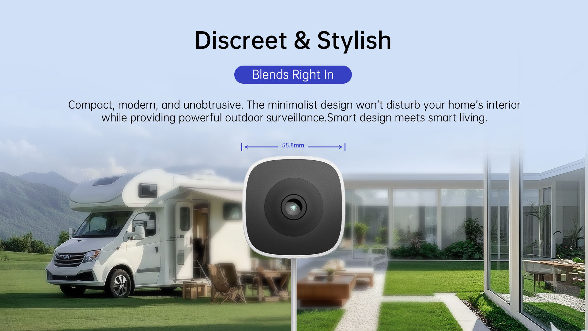 W5 Window Camera With Magnetic Base, Ip65 Weatherproof Rating, And ...