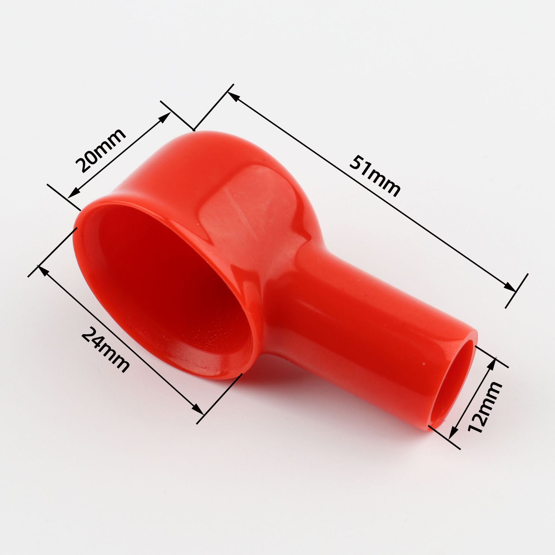 L12-24-51 Pvc Round End Cable Lug Cap Customize Plastic Ring Terminal ...