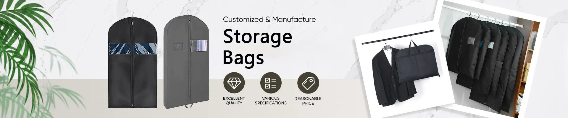 Hot Sale High Quality Reusable Foldable Dustcover Suit Garment Bag Eco ...