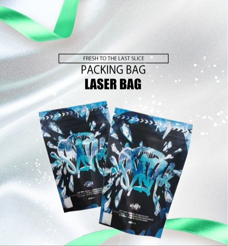 Custom Zip Lock Clear Plastic Bag Holographic Jewelry Package Bags ...