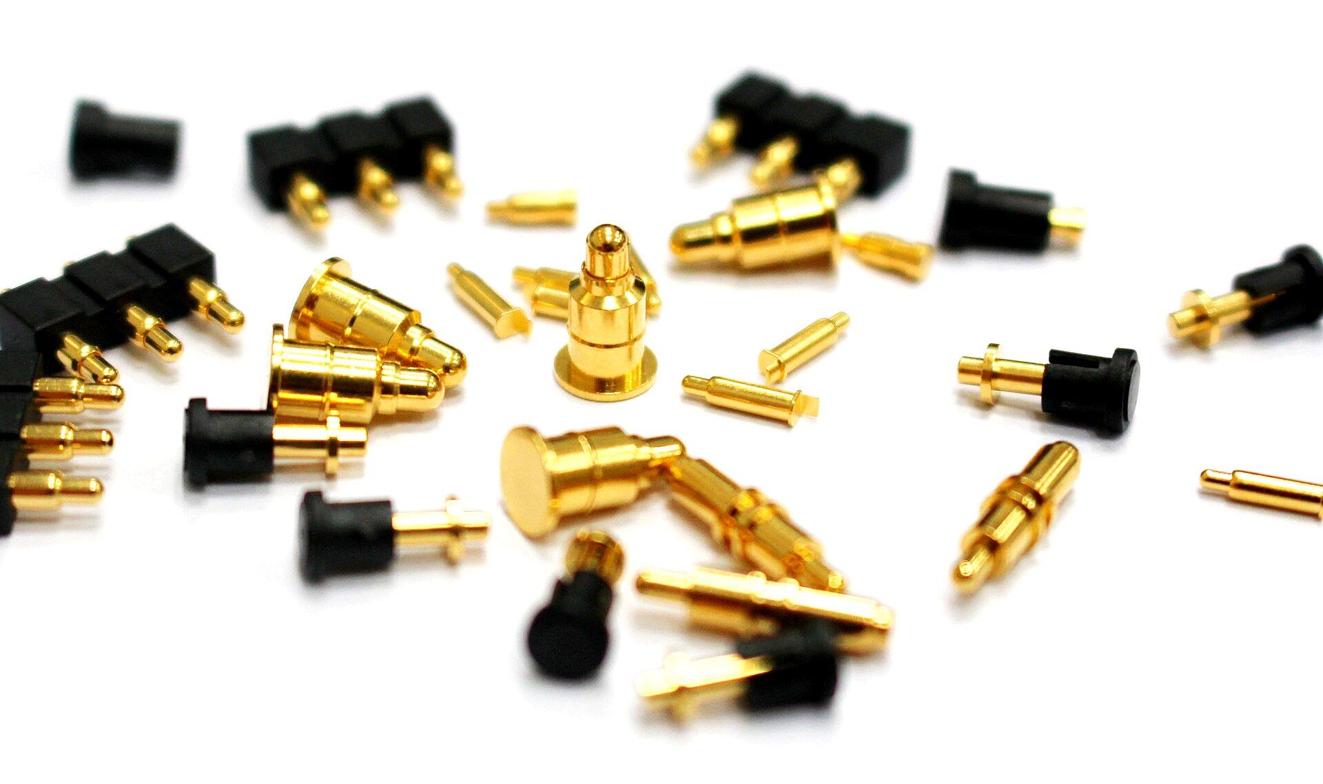 Custom Spring Pogo Pin 2.5mm Spring Pogo Pin L20.2mm Gold Plated For 2 ...