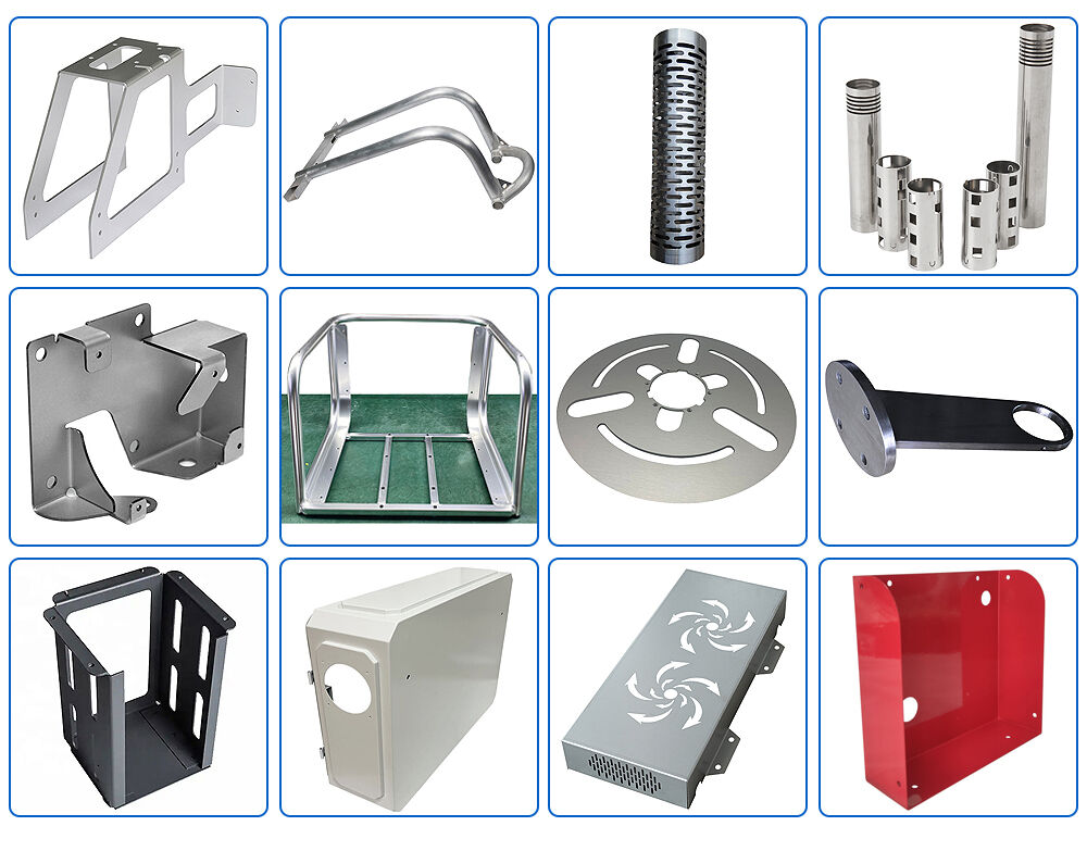 Precision Customized Bending Welding Metal Sheet Parts Laser Cutting Stainless Steel Power ...