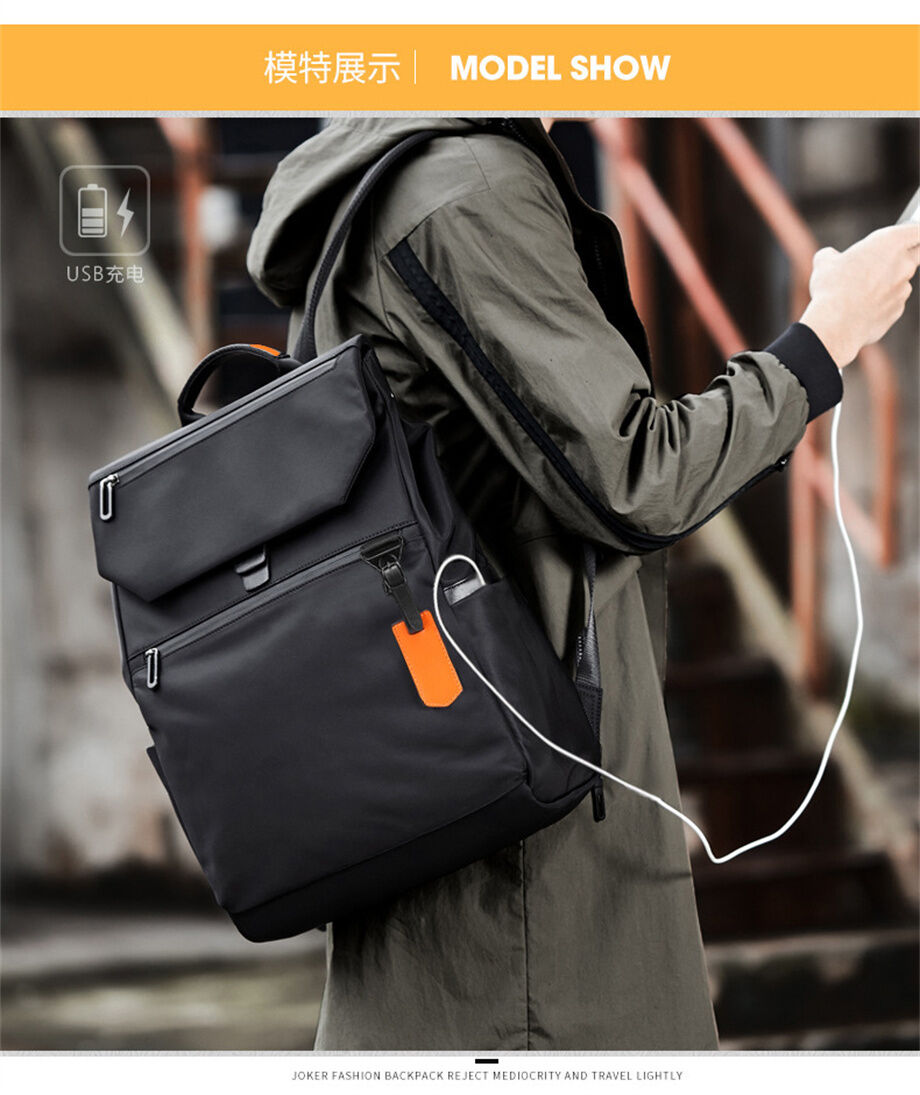 Fashionable Men's Backpack,school Backpack With Usb Charging Port ...