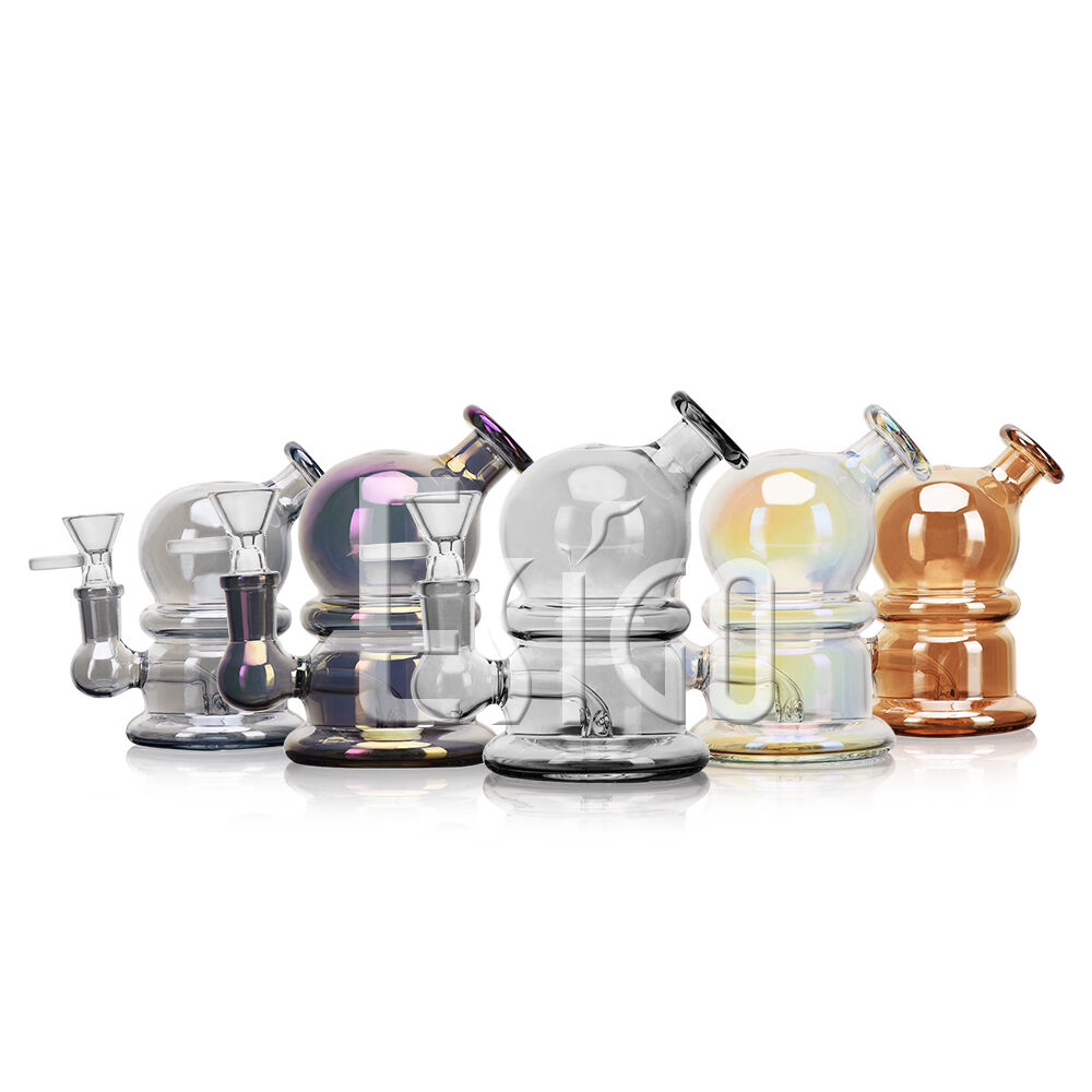 Esigo Electroplated Colors Oil Rig Glass Pipe Glass Water Pipe With ...