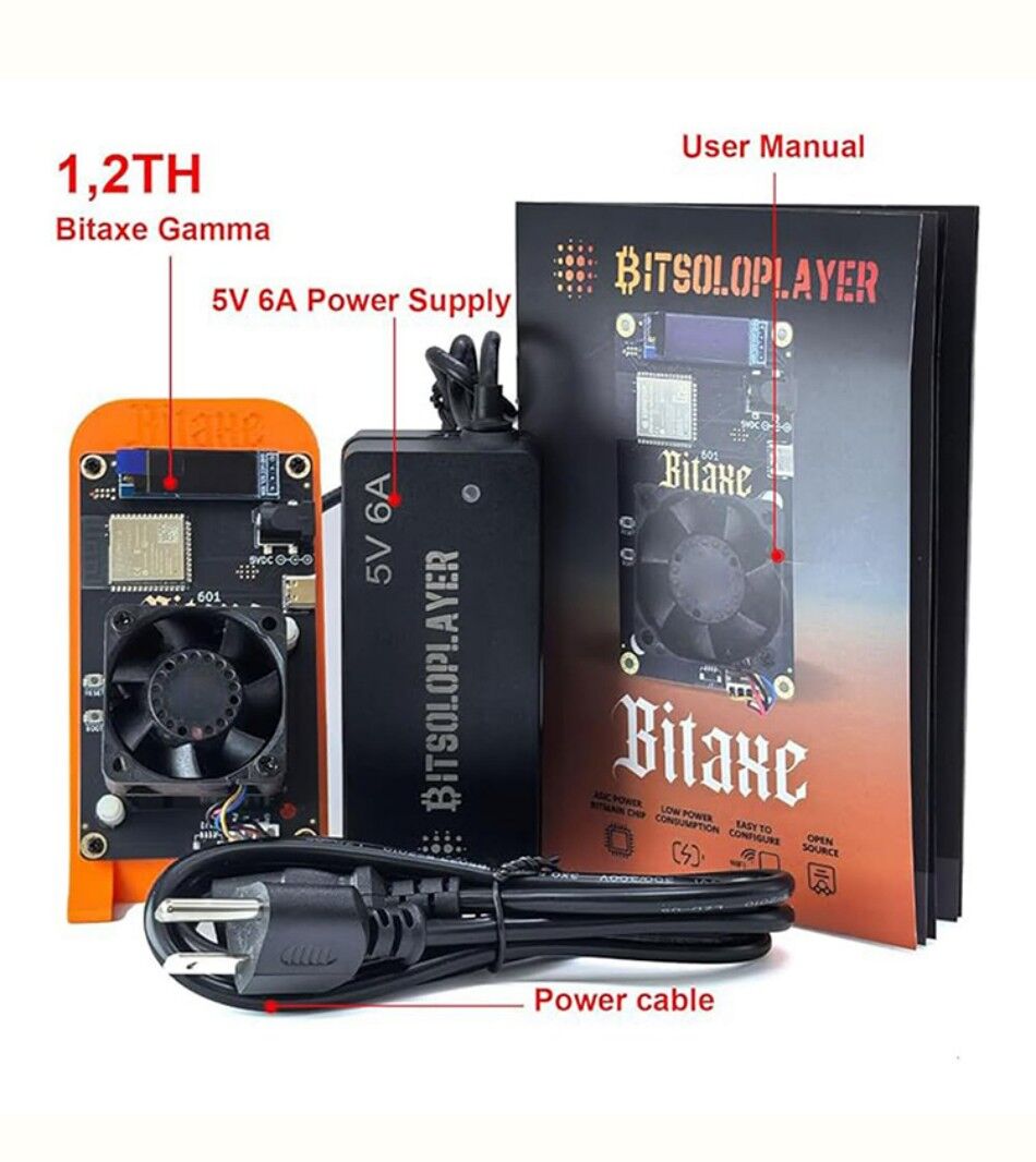 Bitaxe Gamma 601 1.2t/s Open-source Bitcoin Miner With Bm1370 Chip Wifi & Silent Cooling For ...