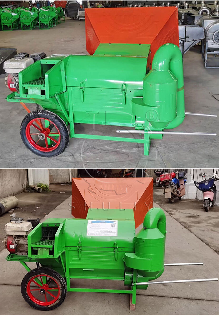 Agricultural Machinery Paddy Thresher Rice And Wheat Machine Sheller ...