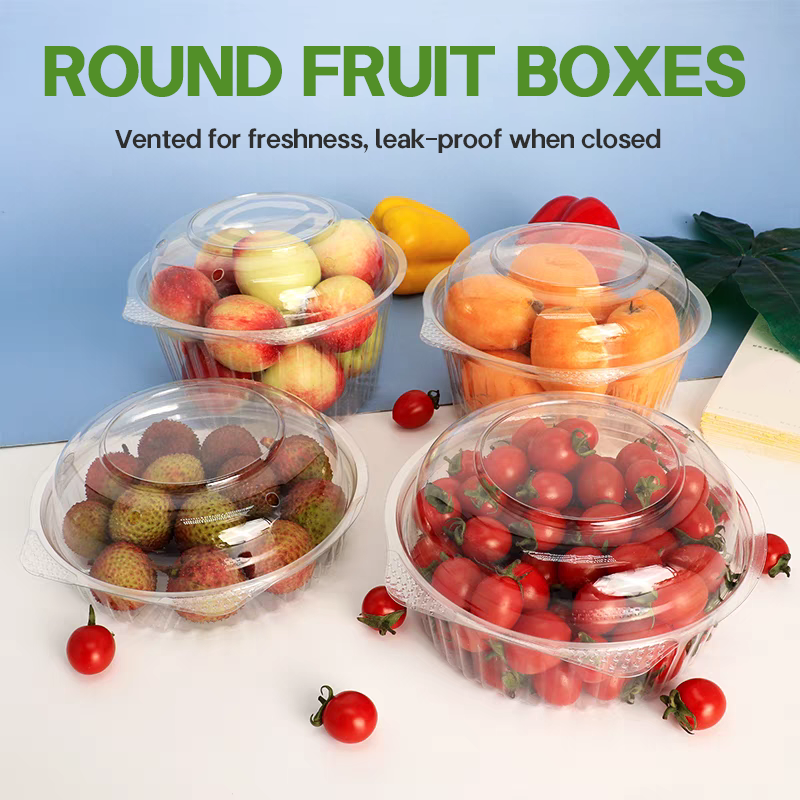 16oz Pet Fruit Box Plastic Pet Cherry Tomatoes Container Disposable ...