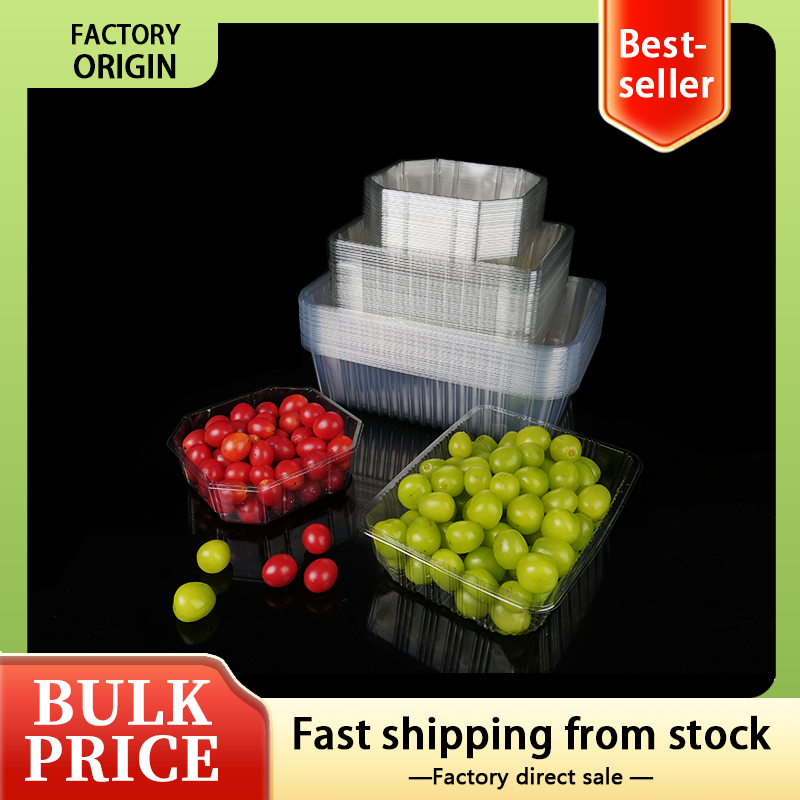 16oz Pet Fruit Box Plastic Pet Cherry Tomatoes Container Disposable ...