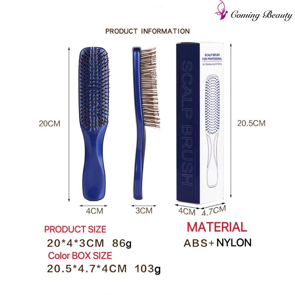 Hot-selling Electroplated Massage Comb Scalp Cleaning Hair Styling Comb ...