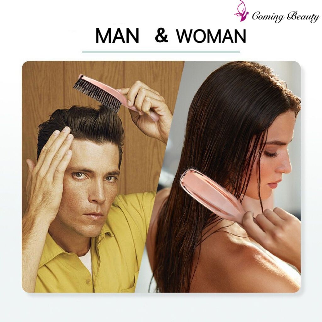 Hot-selling Electroplated Massage Comb Scalp Cleaning Hair Styling Comb ...