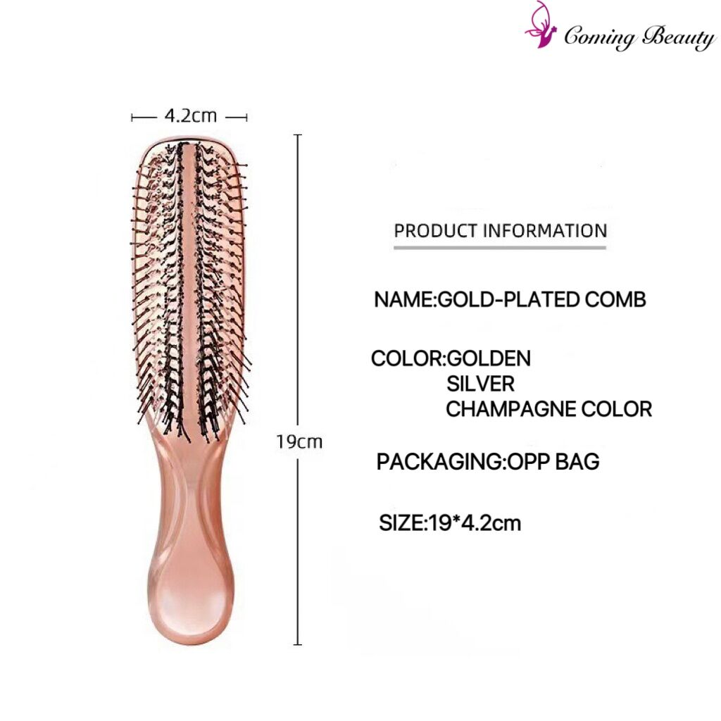 Hot-selling Electroplated Massage Comb Scalp Cleaning Hair Styling Comb ...