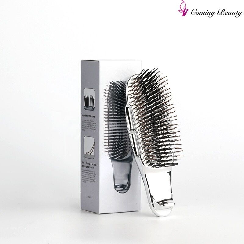 Hot-selling Electroplated Massage Comb Scalp Cleaning Hair Styling Comb ...
