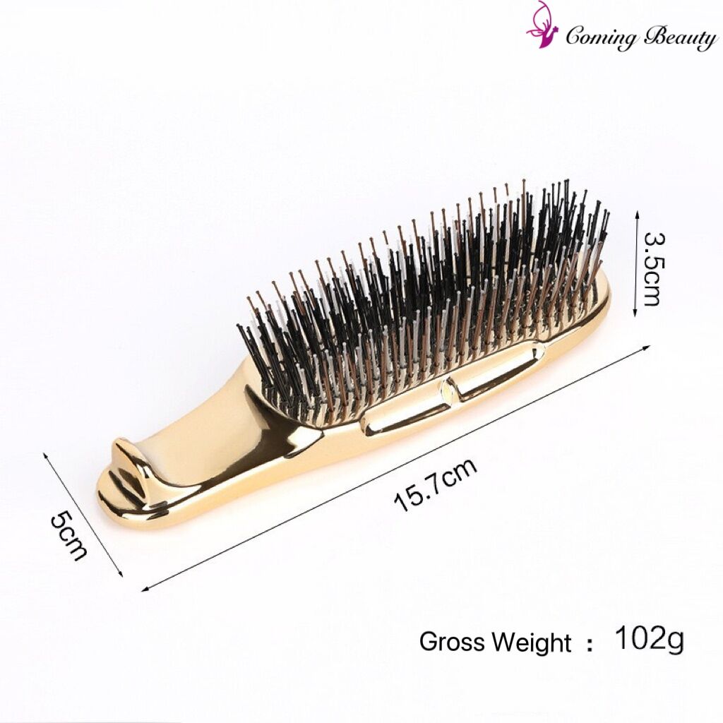 Hot-selling Electroplated Massage Comb Scalp Cleaning Hair Styling Comb ...