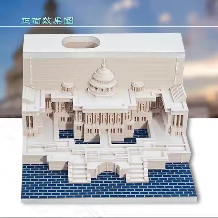 Exquisite 3d Paper Craft With Creative Design - White House Paper ...