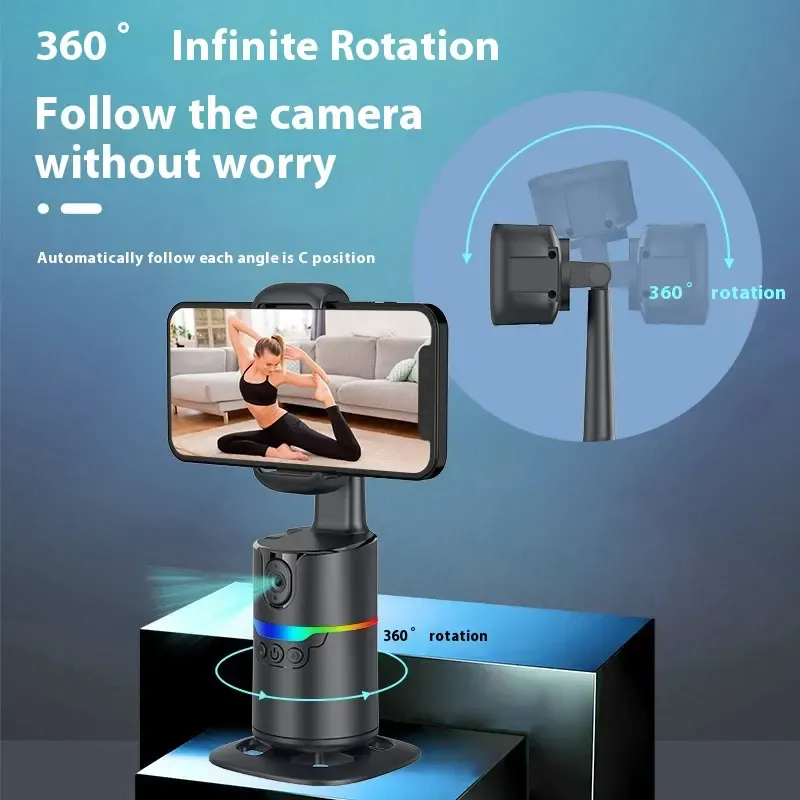 Camera Stabilizers 360-degree Smart Face Tracking Mobile Gimbal, Fully ...