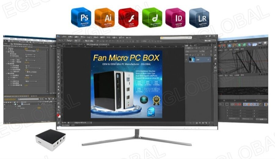 Mini Pc Portable Core I7 10710u Mini Computer High-performance Mini ...