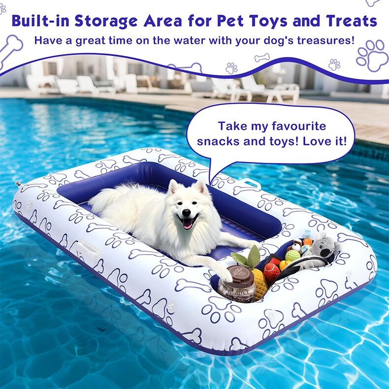 Summer Pvc Dog Swimming Pool Inflatable Mat Pet Water Toys Inflatable ...
