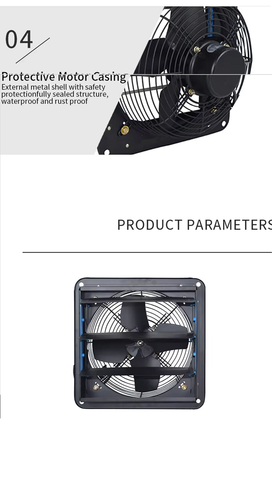 10 Inches Commercial Strong Oil Fume Exhaust Fan, Industrial ...
