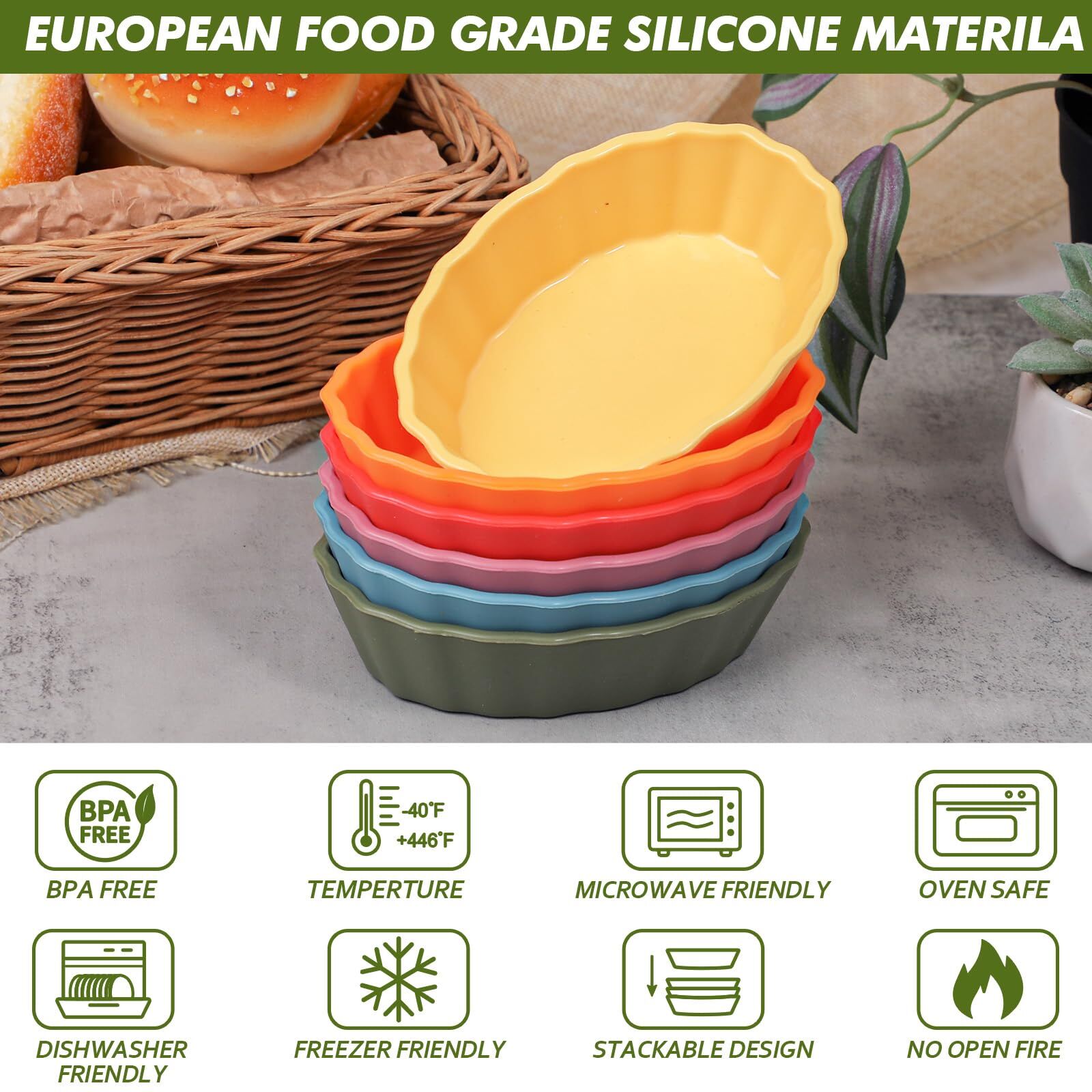 Bulk Buy China Wholesale Wholesale Nonstick Silicone Baking Oval Dish 4 ...