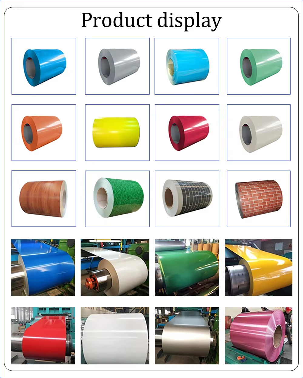 Pre Painted Steel Coils Roofing Raw Material Manufacturer Galvanized ...