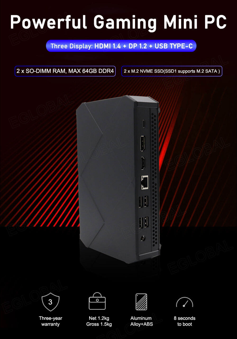 Factory Direct High Quality China Wholesale Gaming Mini Pc I-ntel Core ...