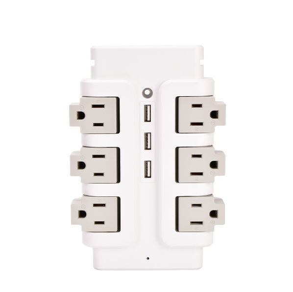 Buy China Wholesale Us Standard 6 Ways Rotating Wall Socket Surge ...