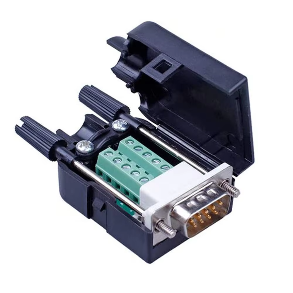 Db9 Solderless Rs232 D-sub Serial To 9-pin Port Terminal Male Adapter ...