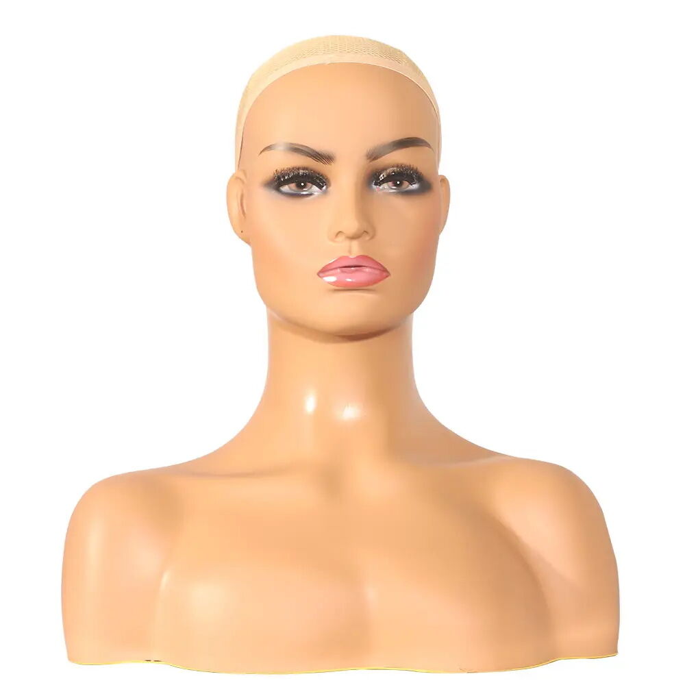 Hot Sale Wig Display Mannequin Head With Shoulder Realistic Half Body ...