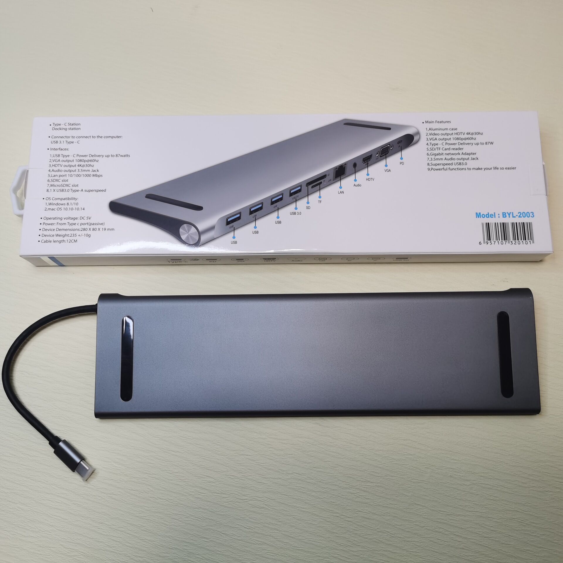 12-in-1 Multi Function Docking Stations For Ipad ,usb C Usb-c Type-c To ...