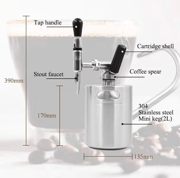 Wholesale Single Wall Nitrogen Gas System Coffee Dispenser Kit Brew ...