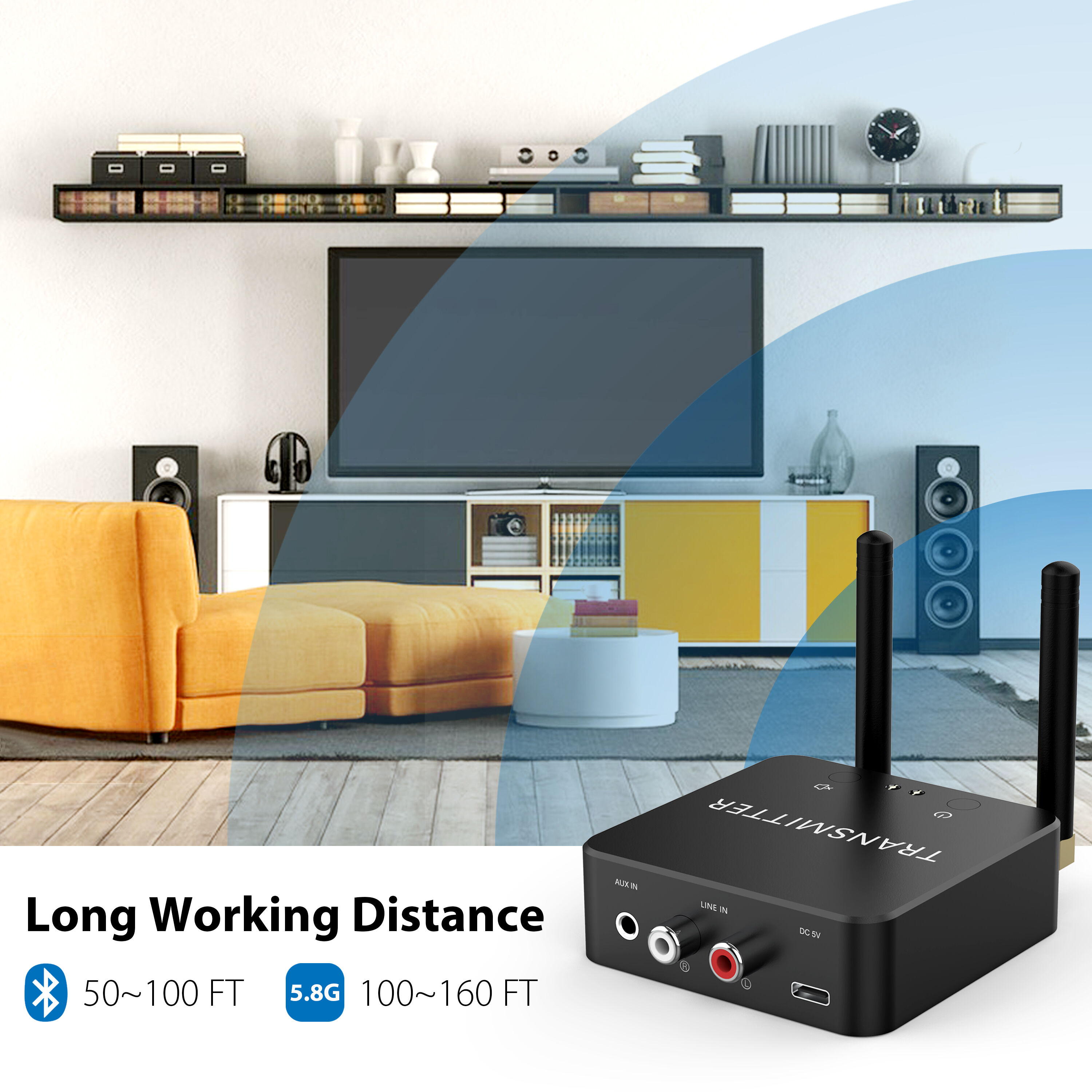 Bulk Buy China Wholesale 50m Range 5.8ghz Wireless Digital Audio ...