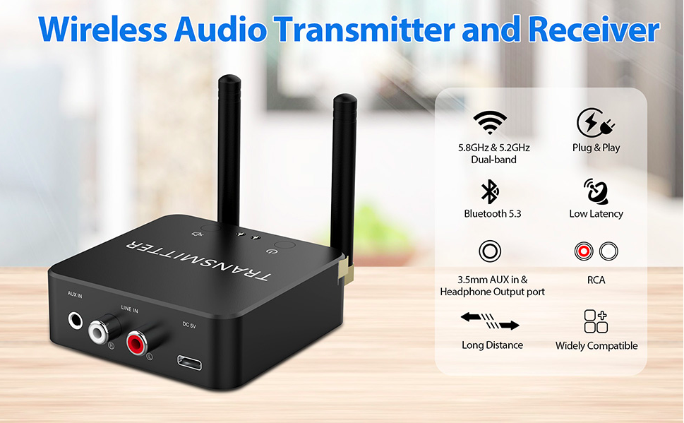 Bulk Buy China Wholesale 50m Range 5.8ghz Wireless Digital Audio ...