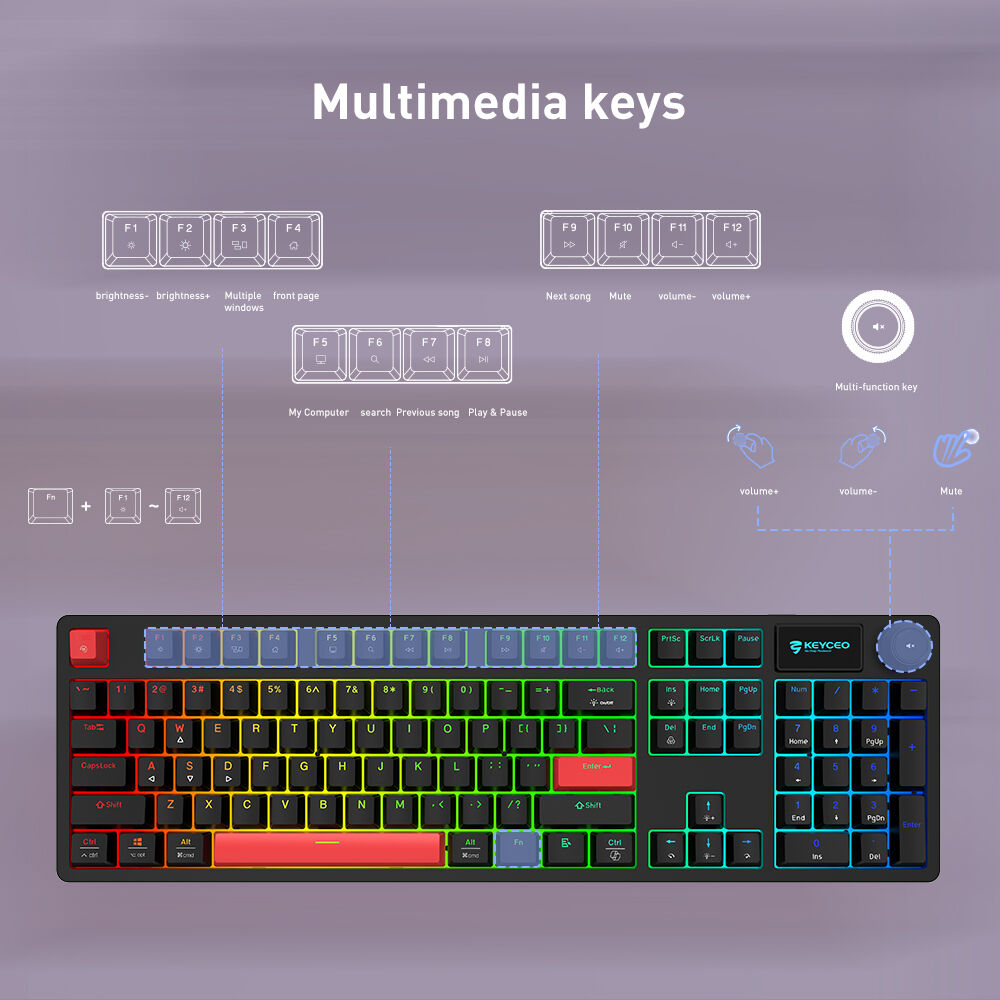 Ky-mk233 Hall Effect Magnetic Switch Gaming Keyboard Custom Mechanical ...