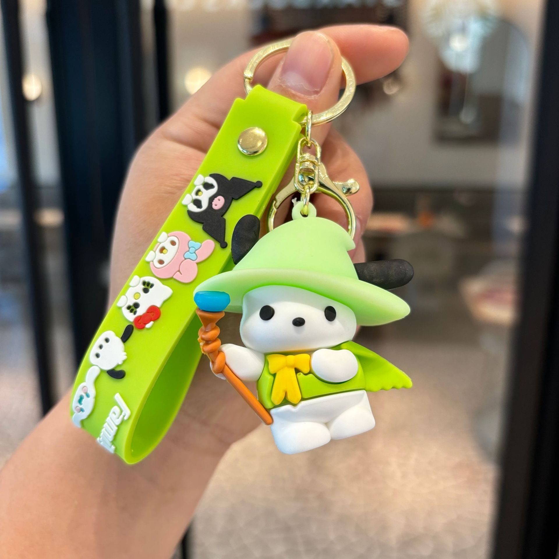 Sisslia High Quality Cartoon Sanrios Silicone Keychain Gift Bag Jewelry ...
