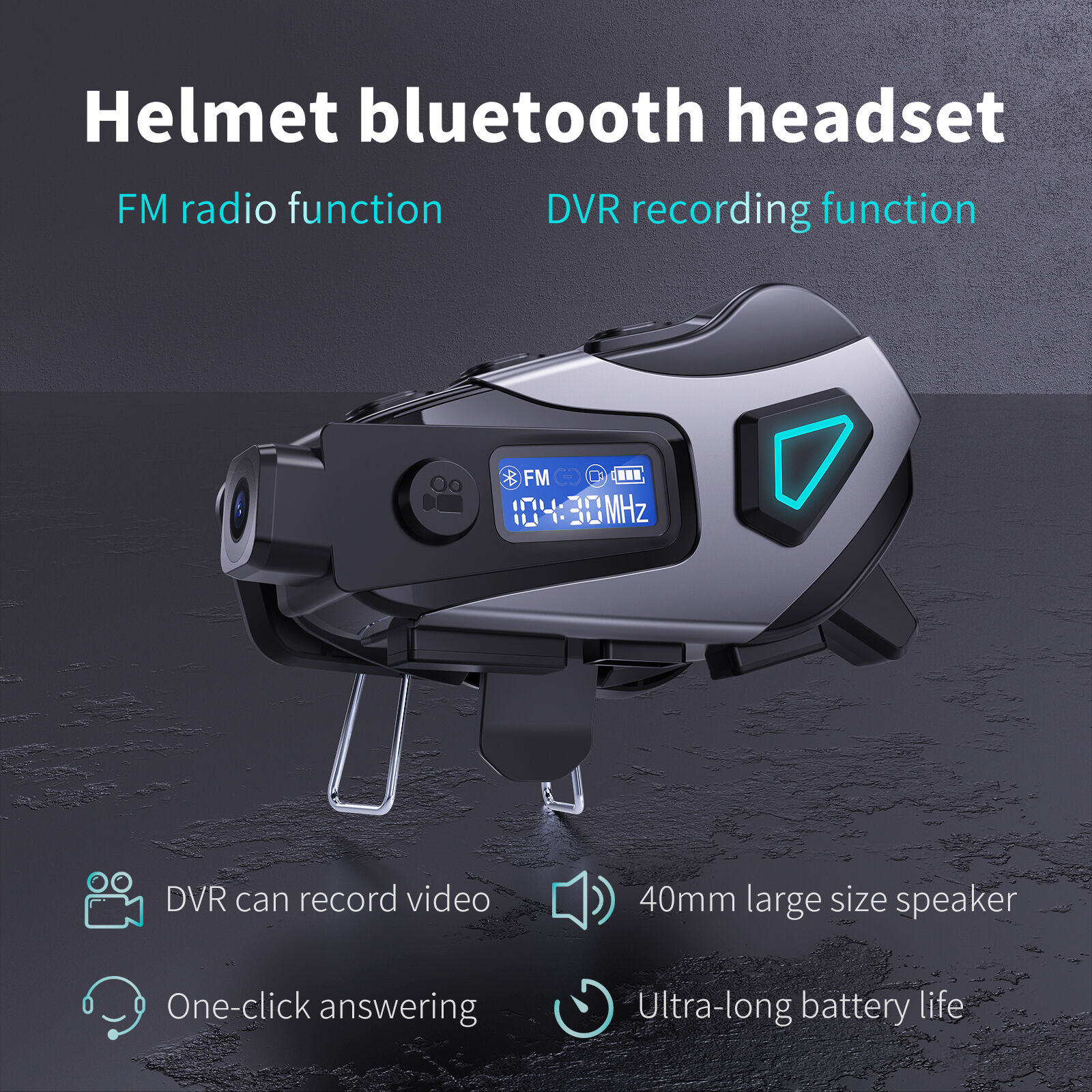 Buy China Wholesale Helmet Bt Intercom (500m) Fm Radio Function Headset ...