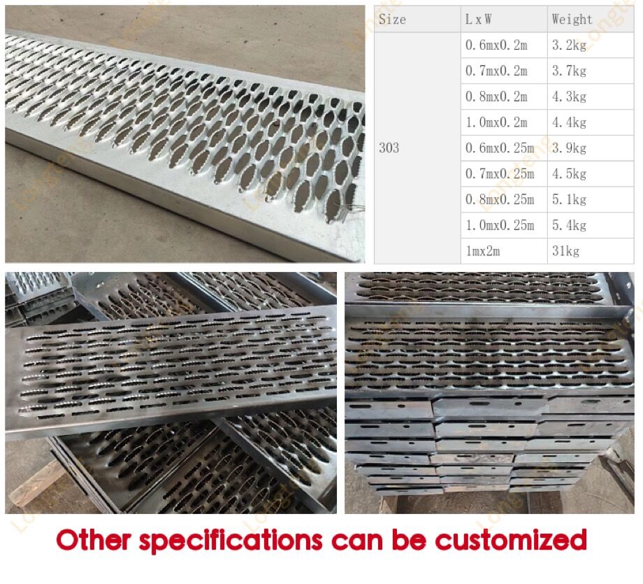 Factory Supply 1m*6m Grates Panels Galvanized Steel Grating Walkways ...