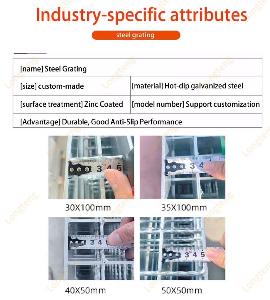 Anti-corrosion Q235/q345 Carbon Steel Grating Standard/pre-locked/serrated Bearing Bar Metal ...