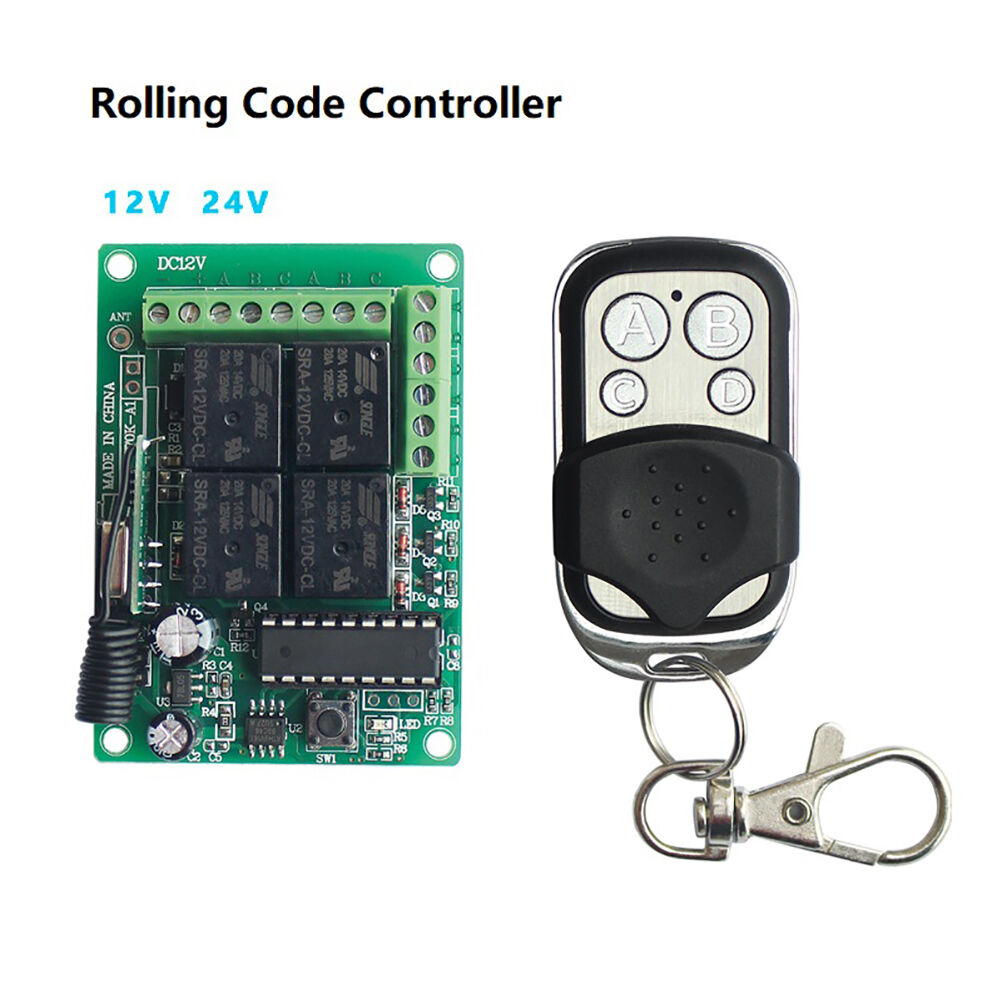 433.92mhz Dc12v/24v Wireless 4ch Rolling Code Gate Motor Controller ...