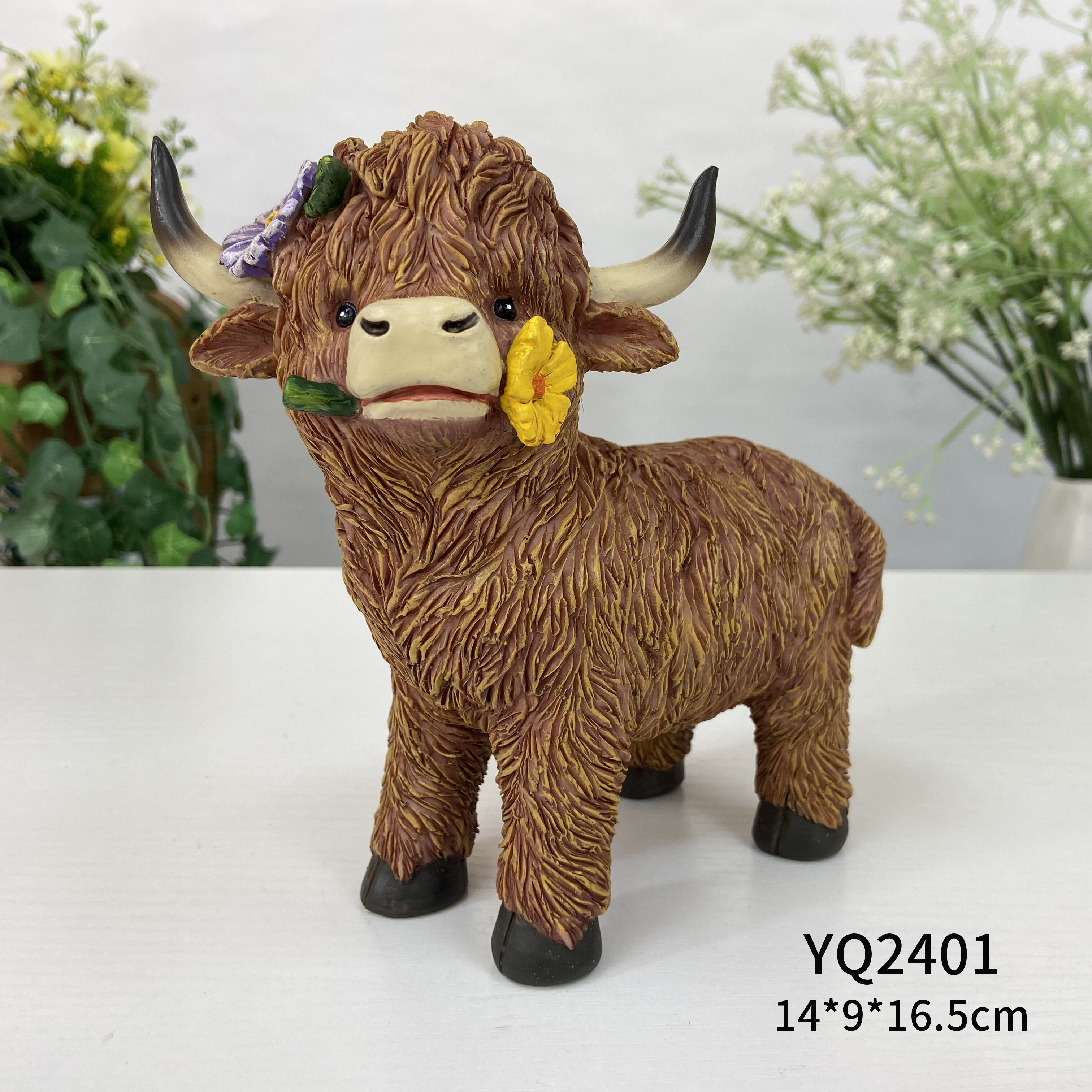 Resin Standing Posture Spring Yak Ornament Decoration - Expore China ...