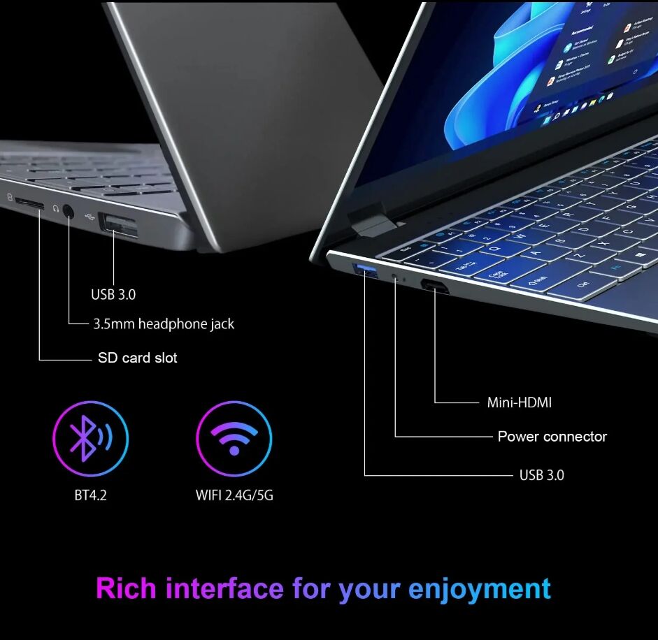 Clover Fast Shipping 15.6 Inch New Laptop N5095 N95 32gb 512gb 1t Win11 ...