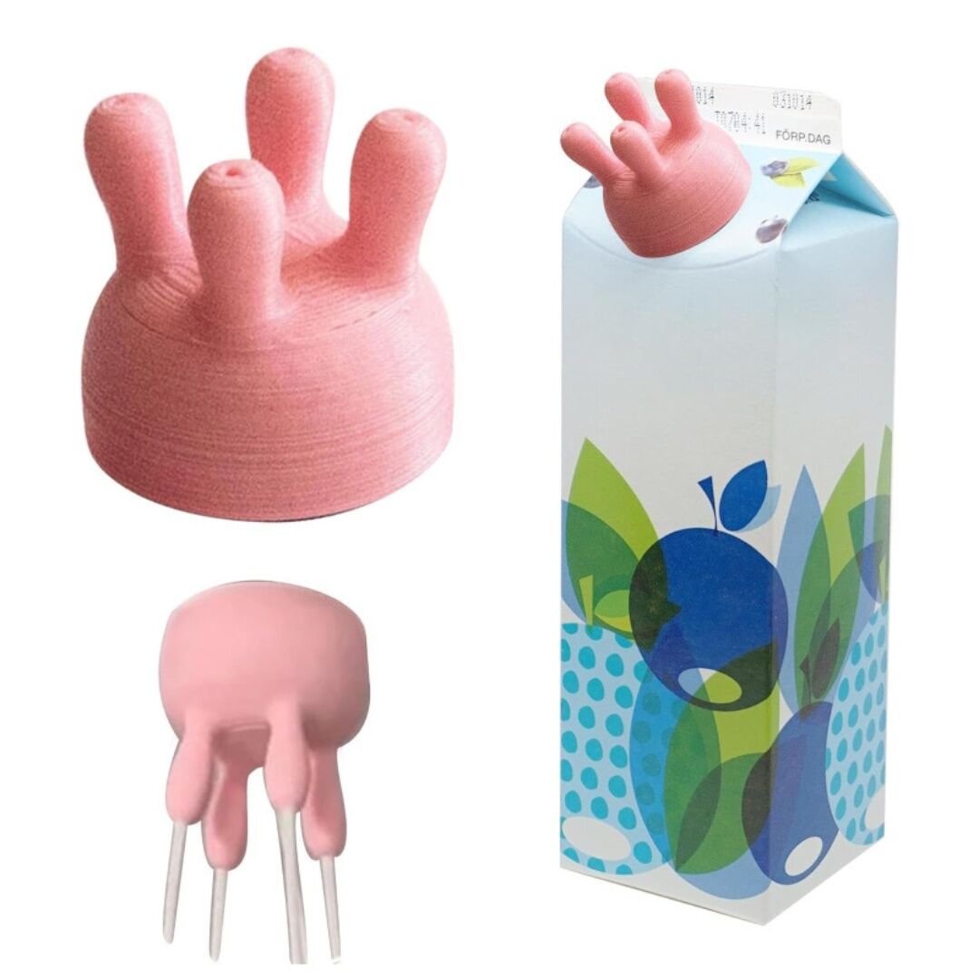 Buy China Wholesale Customizable 3d-printed Milk Carton Cap Leak-proof ...