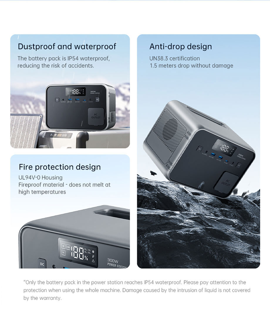 300 Watt Solar Generator 220v Electric Mobile Backup Outdoor Camping ...