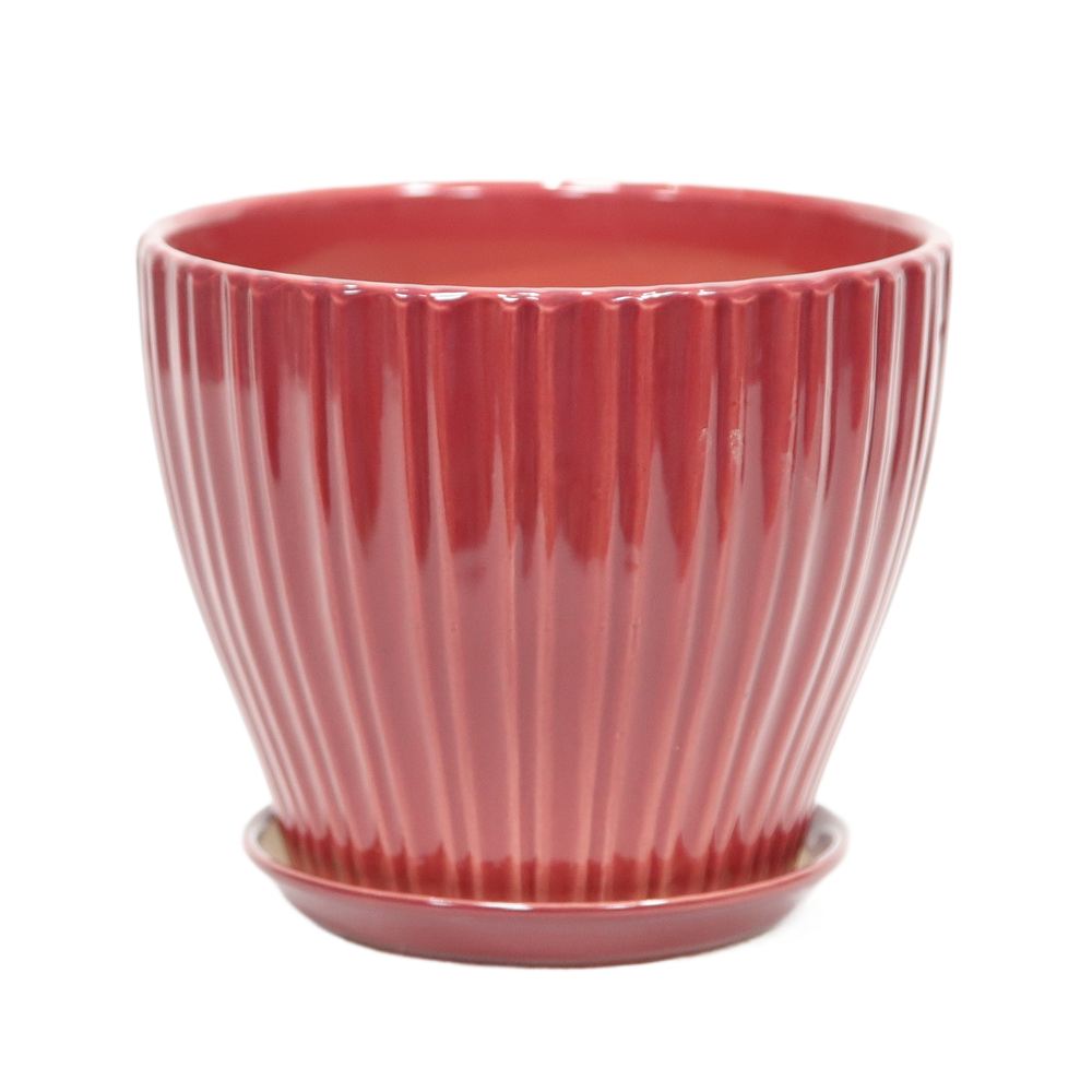 Modern Style Ceramic Flower Pot With Saucer For Home Garden Decoration ...