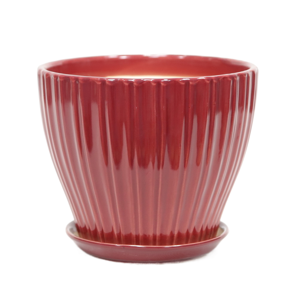 Modern Style Ceramic Flower Pot With Saucer For Home Garden Decoration ...