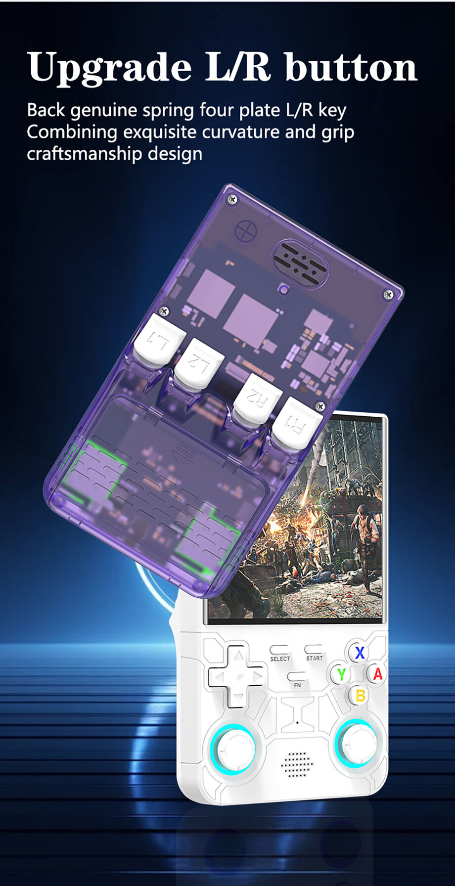R36 Ultra Handheld Game Consoles Linux System 4.0 Inch Ips Hd Screen ...