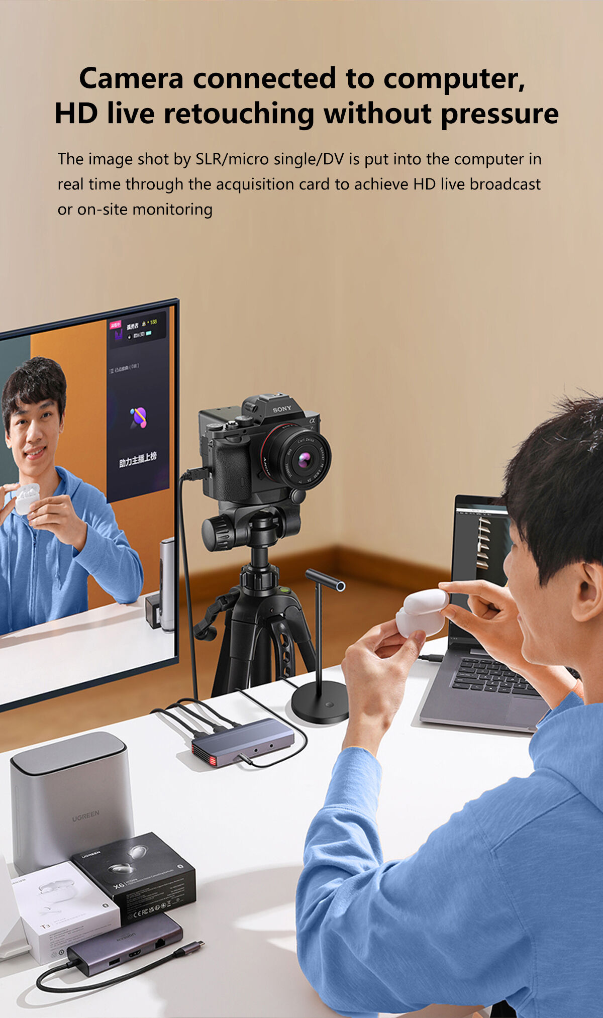 Compact Micro Hdmi To Hdmi Cable - 4k@60hz, Ultra Hd Display For Camera ...