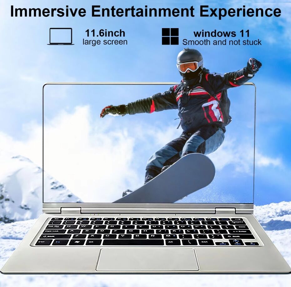 11.6inch Windows 10/11 Laptop 8gb Ram, 256gb Ssd, Touchscreen, 360 ...
