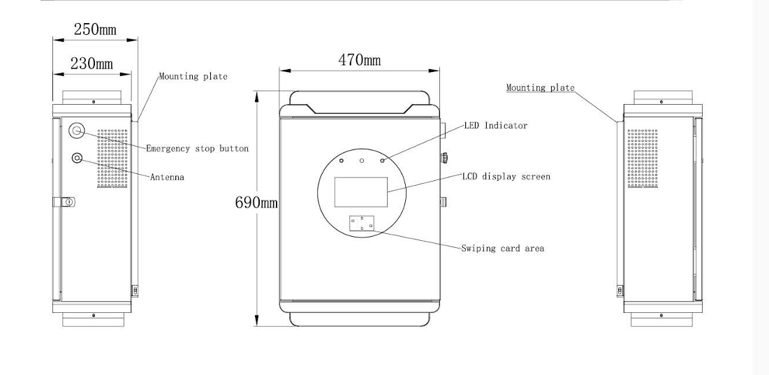 Wall Mounted Dc Charger 20kw/30kw/40kw Dc Charging Station Gb/t Ip54 ...