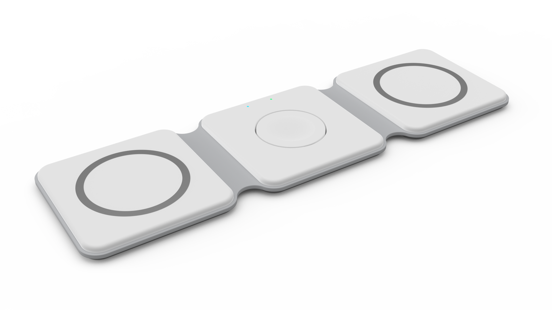 Portable Desktop Wireless Charging Station 3 In 1 Folding Magnetic ...