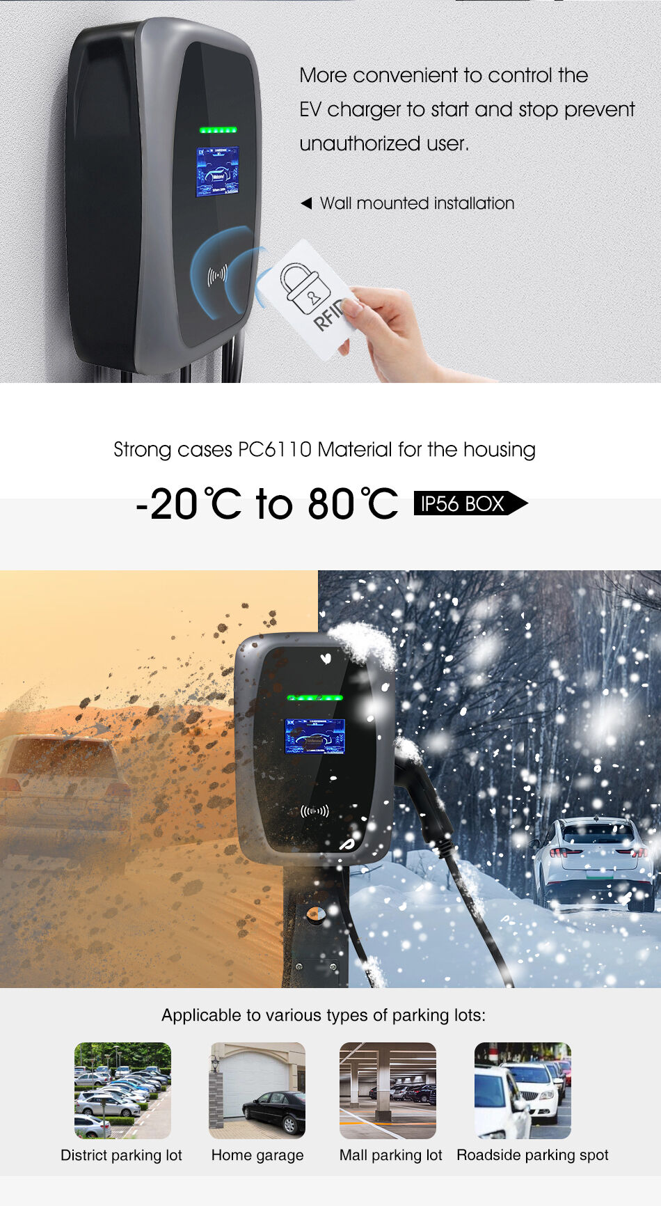 Buy Hong Kong SAR Wholesale 48a Wall-mounted Home Ev Charger (type 1 Plug) | Wifi & Rfid Enabled ...